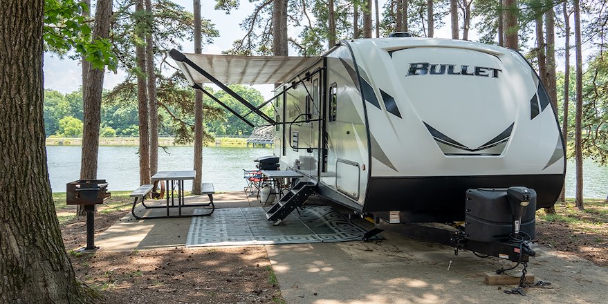 Family Camping at Sun Outdoors Lake Rudolph | Santa Claus, IN