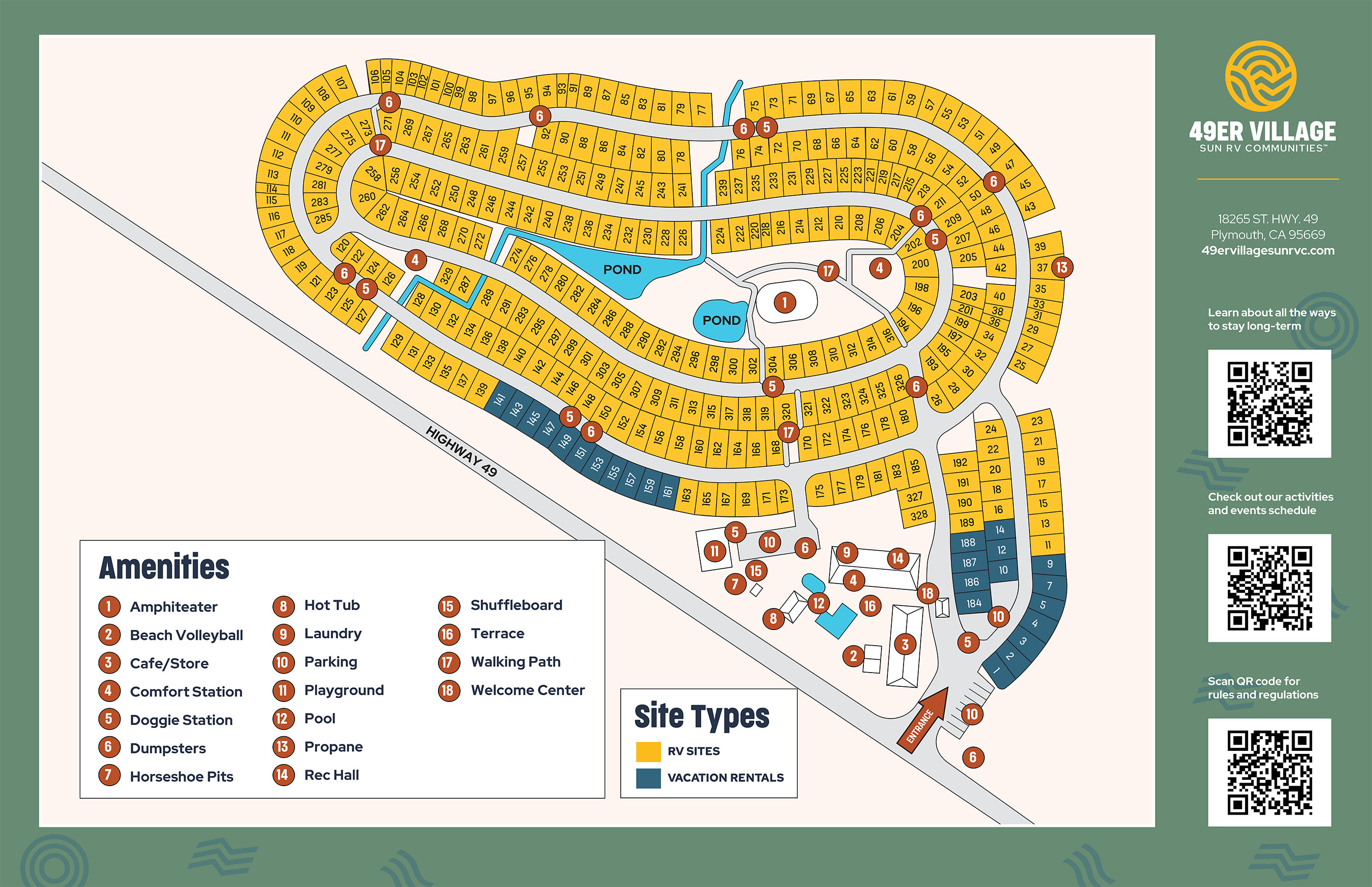 RV Resort in Plymouth, CA - 49er Village