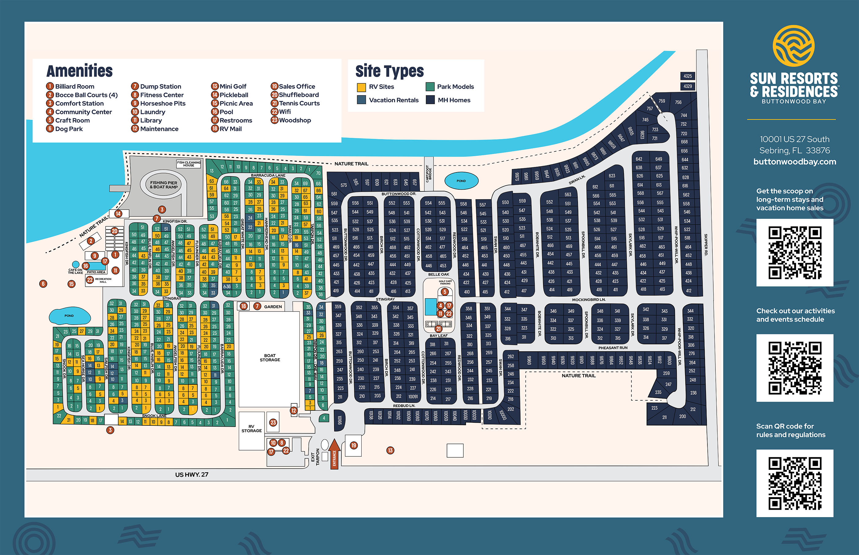 Peaceful RV Living in Sebring, Florida - Buttonwood Bay