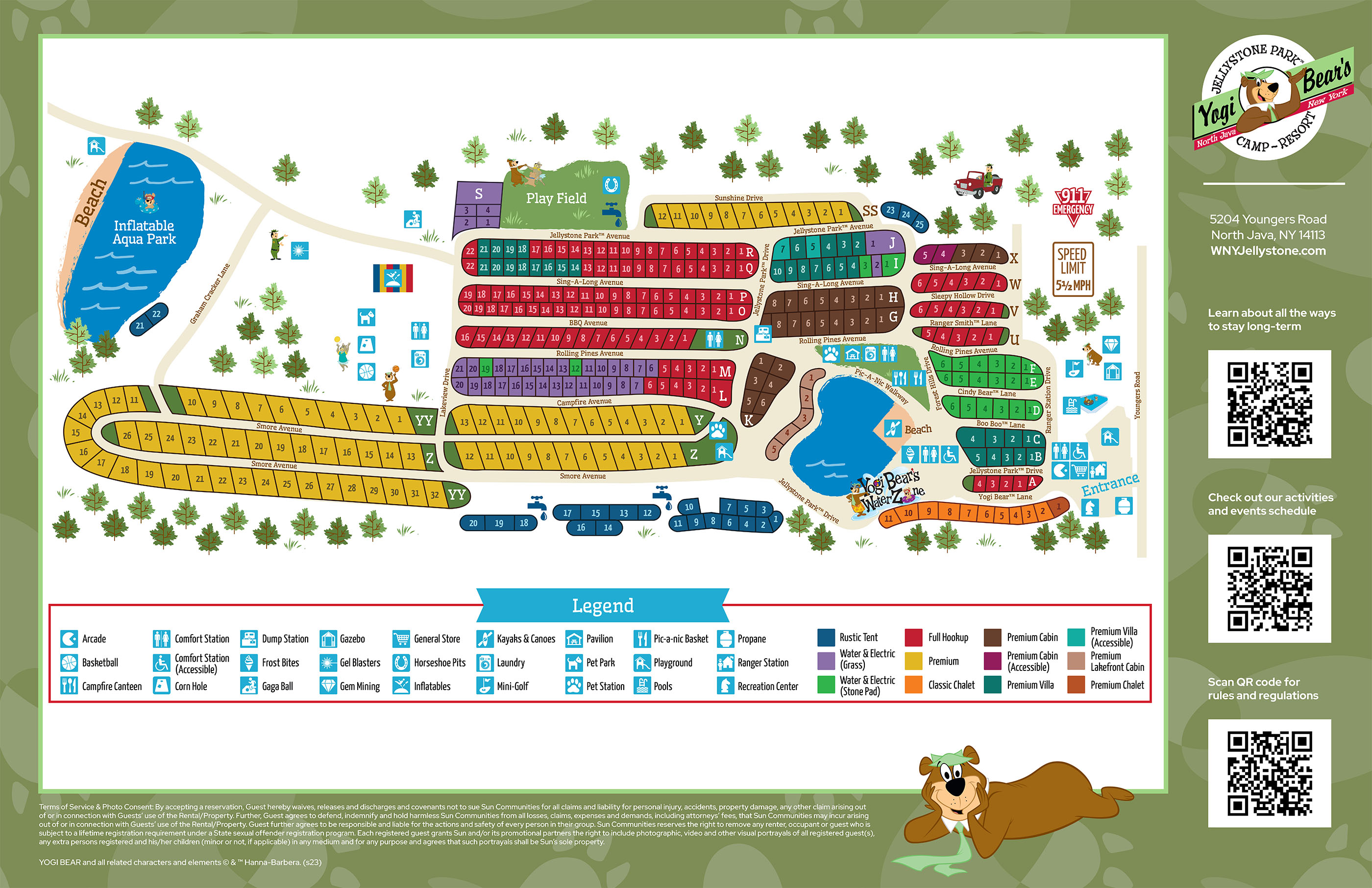 RV Resort in North Java, NY - Jellystone Park™ of Western New York