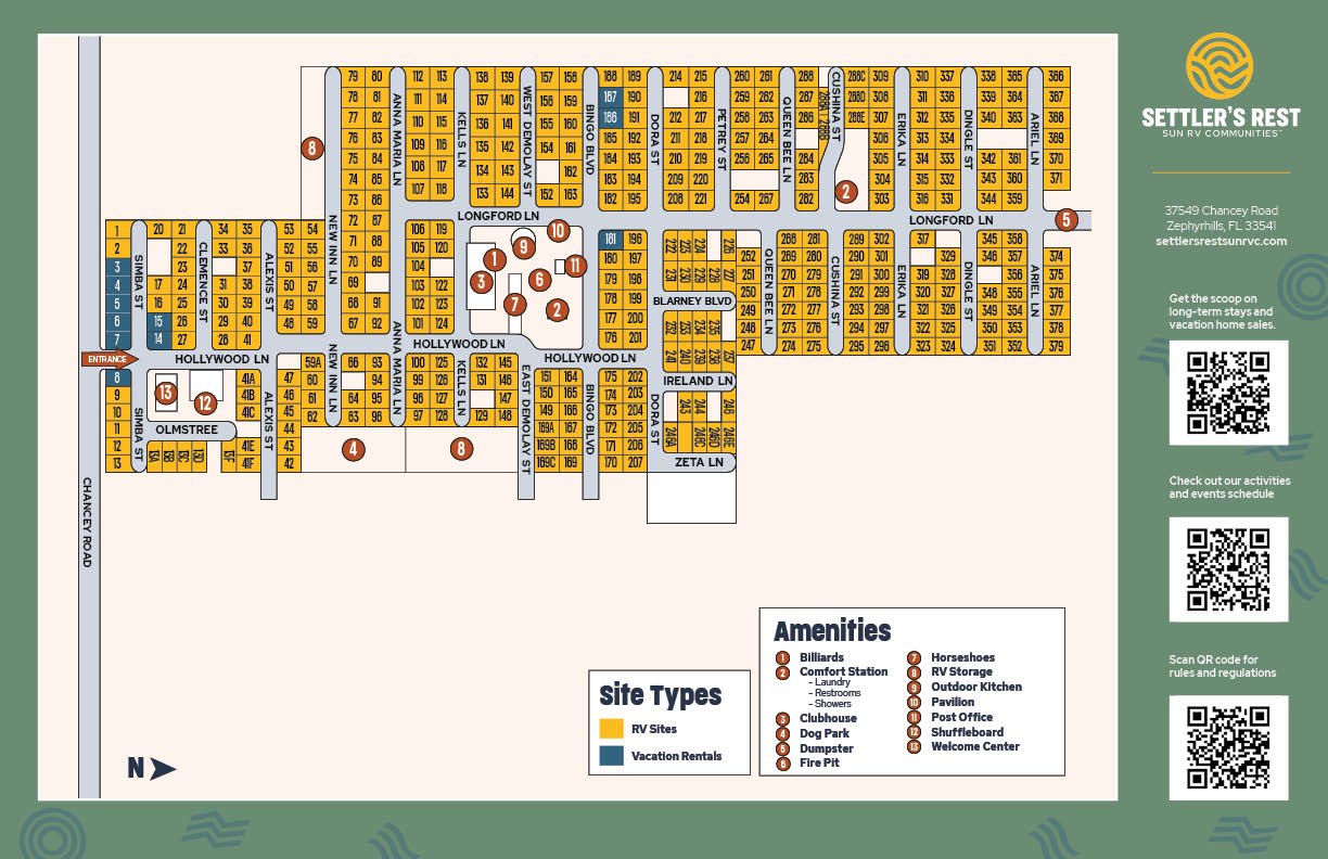 RV Resort in Zephyrhills, FL - Settler's Rest
