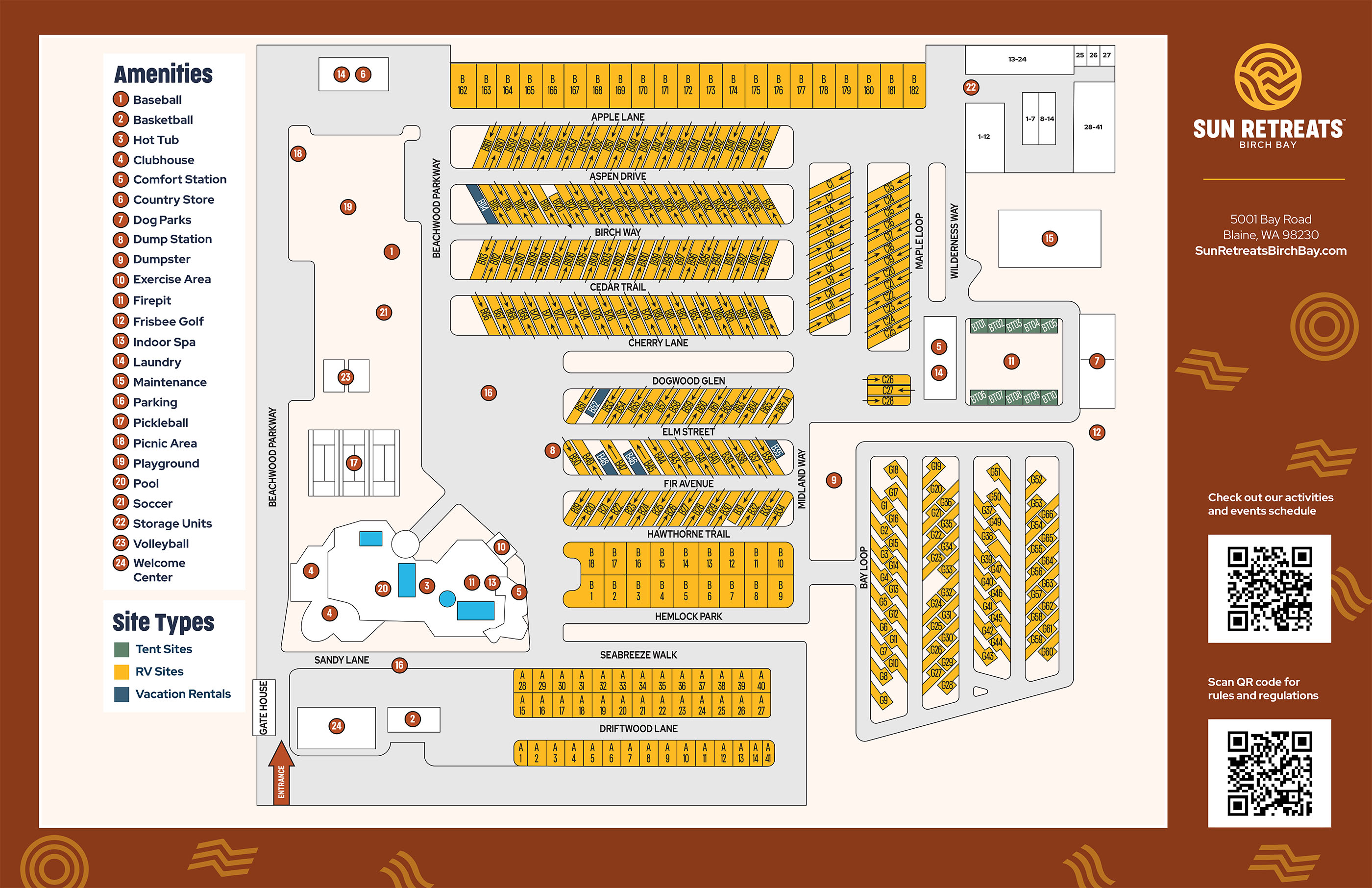 RV & Camping Resort Washington - Sun Retreats Birch Bay
