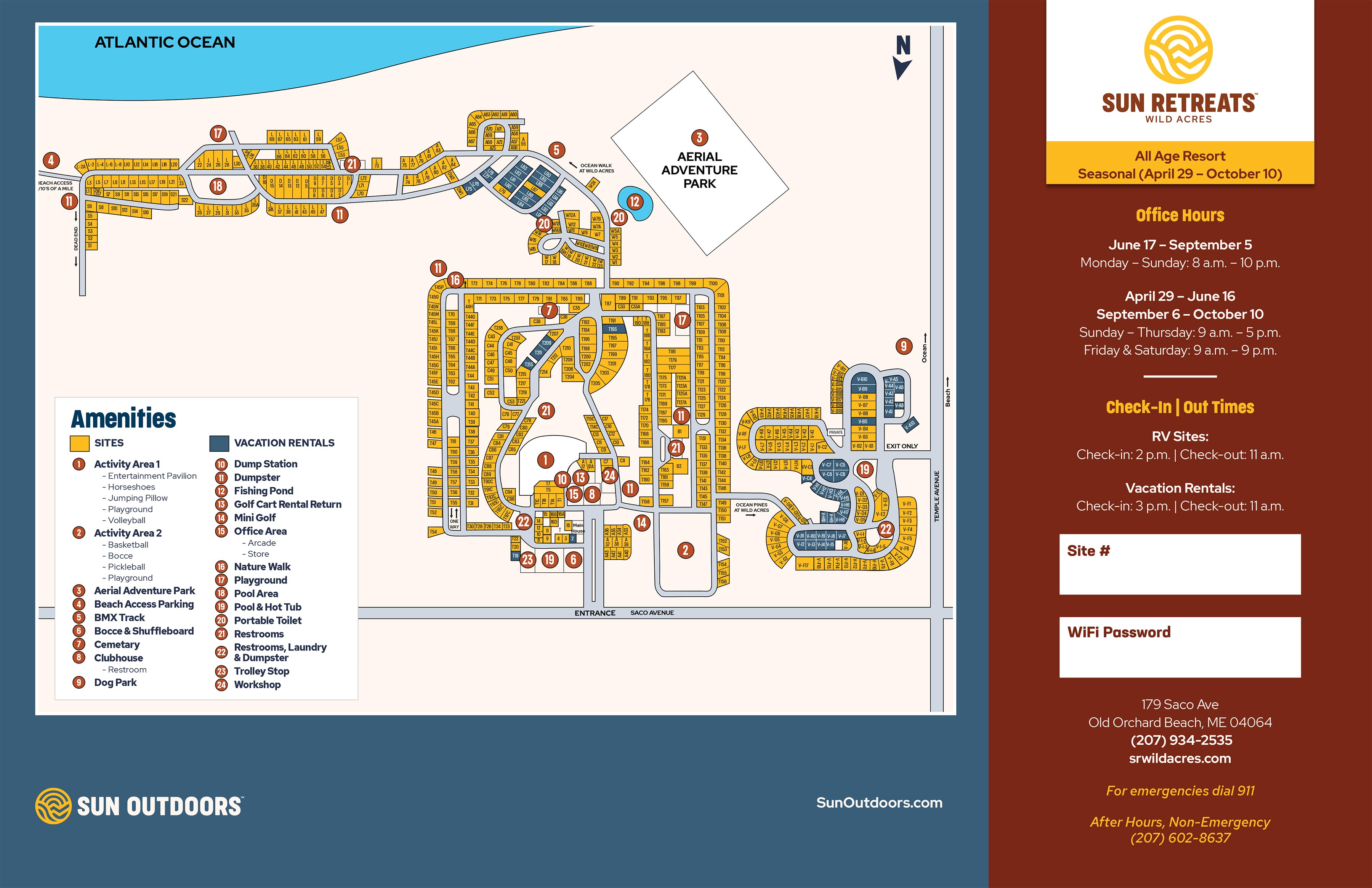 RV Resort in Old Orchard Beach, ME - Sun Retreats Wild Acres