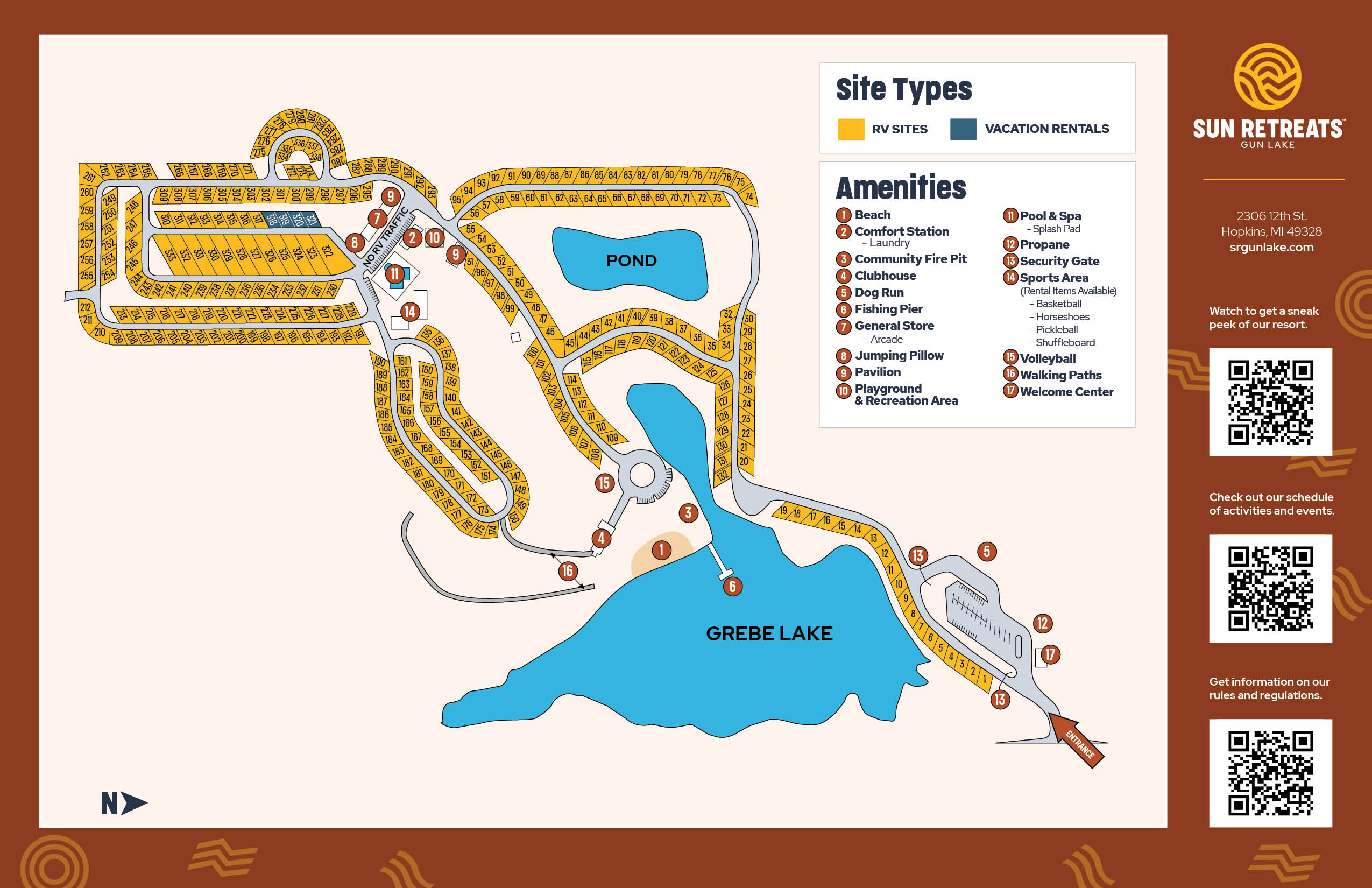 RV Resort in Hopkins, MI - Sun Retreats Gun Lake