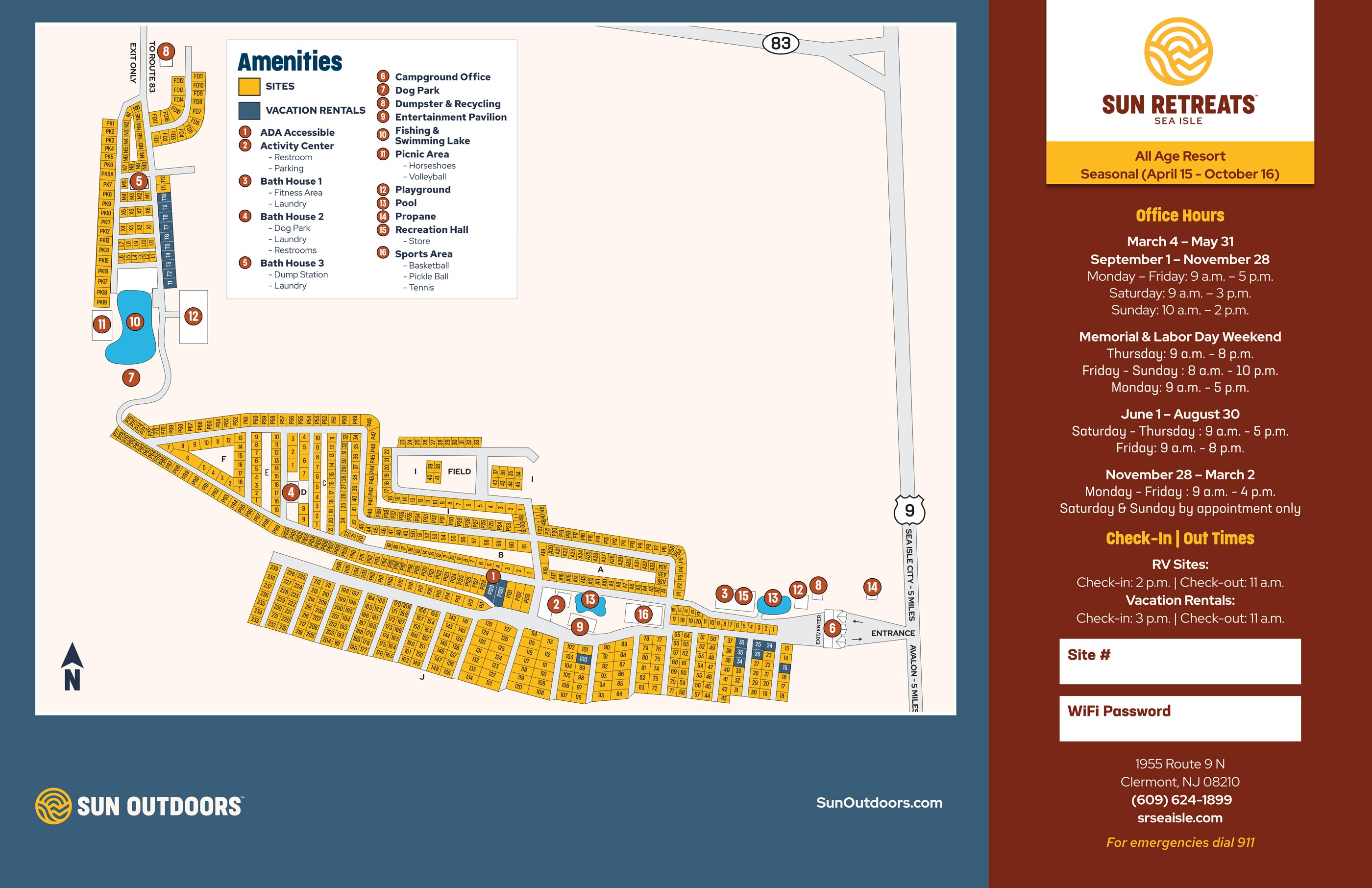 RV Resort in Clermont, NJ - Sun Retreats Sea Isle