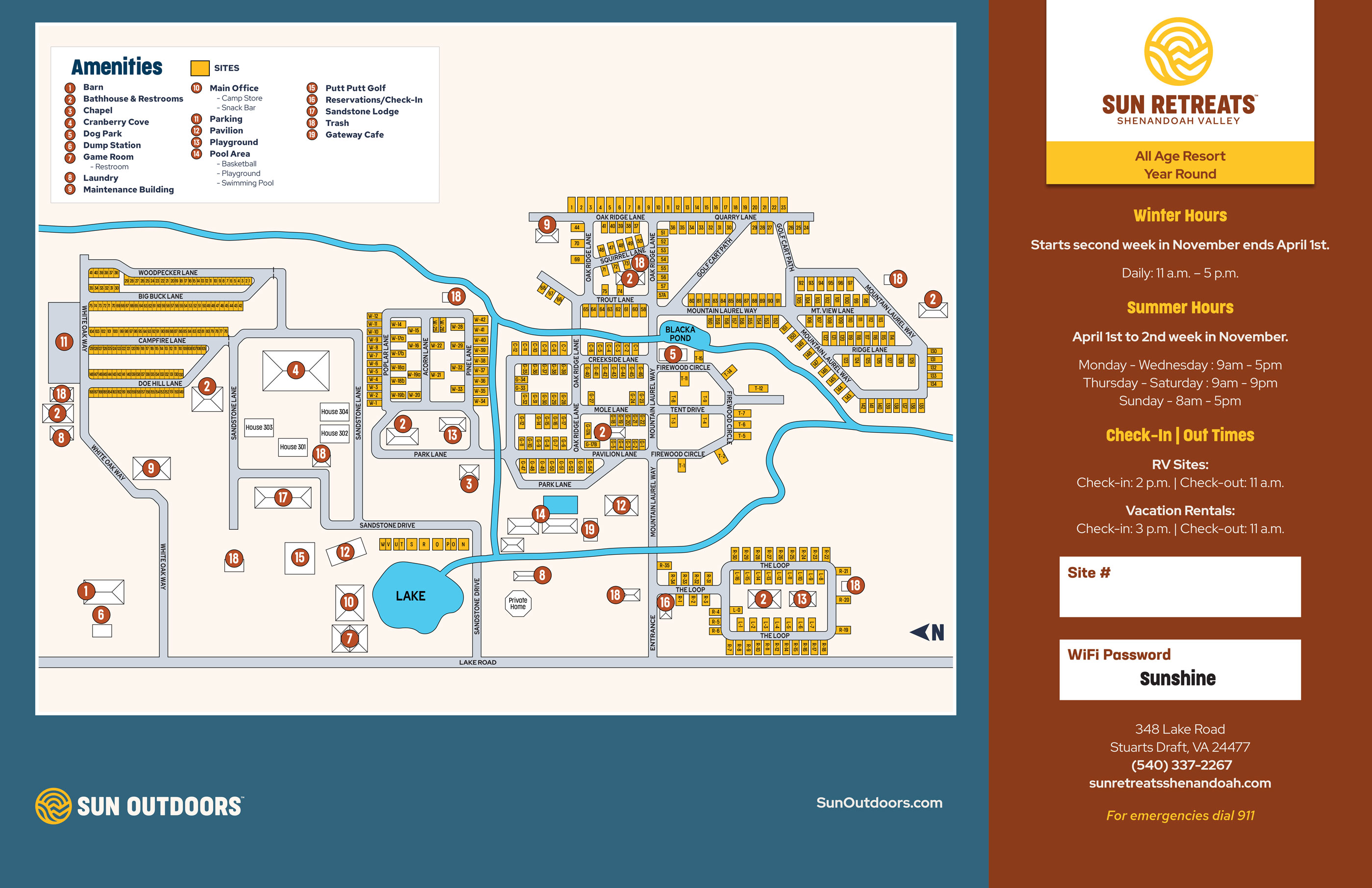 Sun Retreats Shenandoah Valley