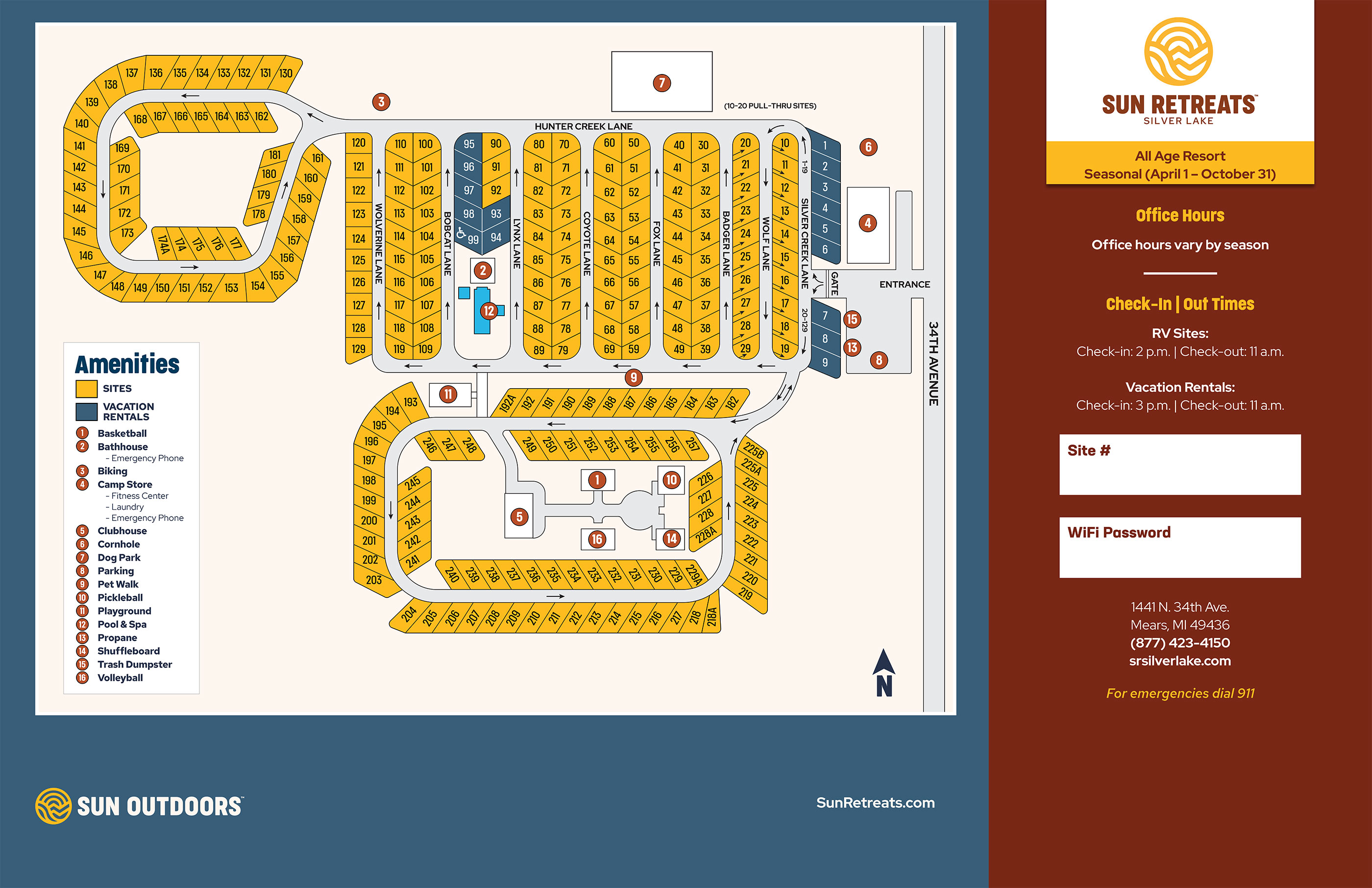 RV Resort in Mears, MI - Sun Retreats Silver Lake
